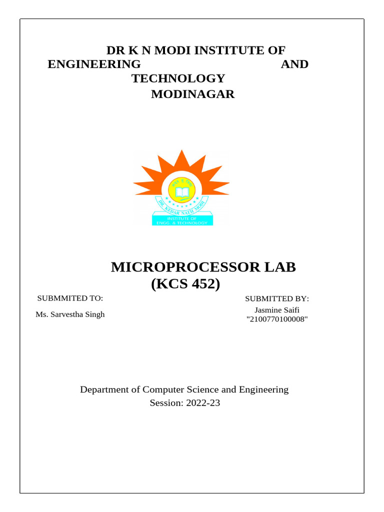 MP Lab | PDF