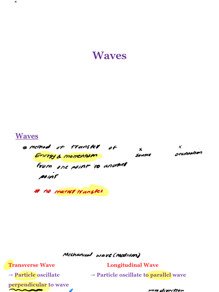 Waves Jee Pages Deleted | PDF | Waves | Periodic Phenomena