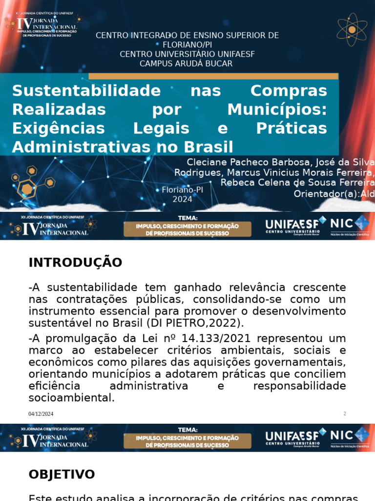 Sustentabilidade nas compras realizadas | PDF | Sustentabilidade | Brasil