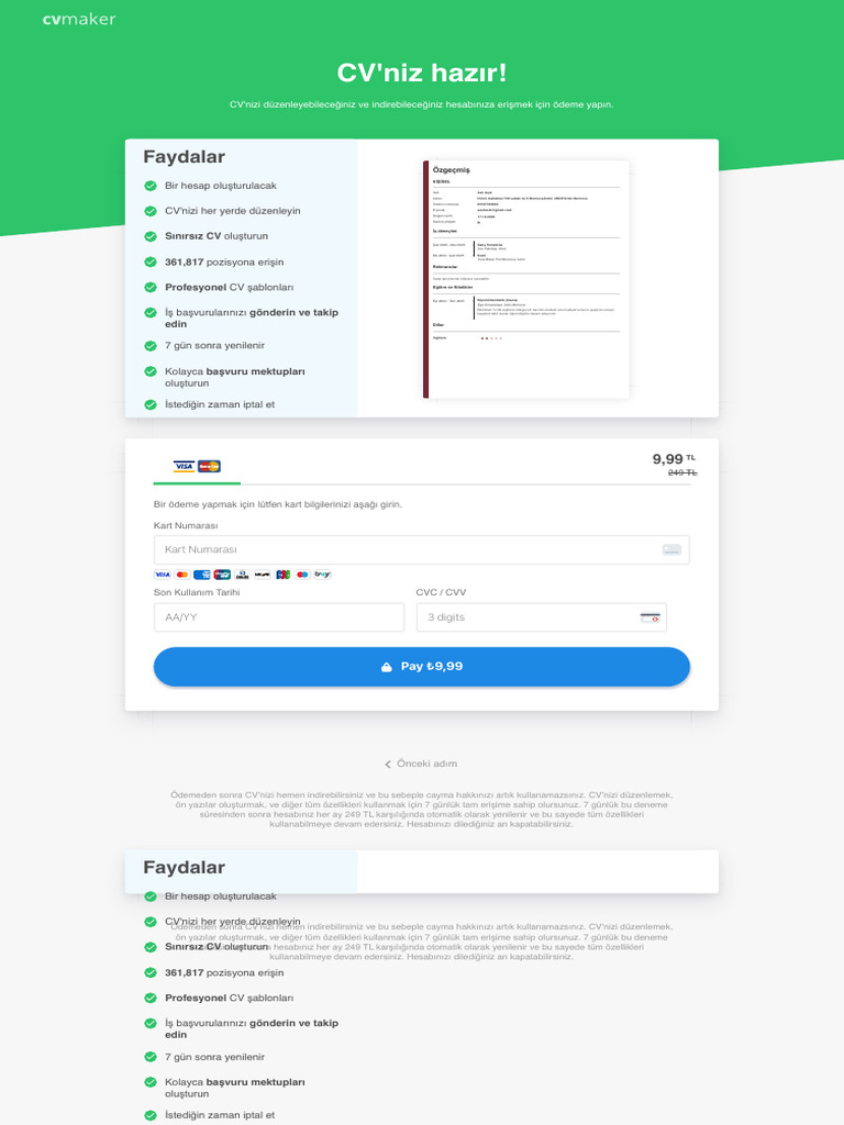 Cvmaker.tr | PDF