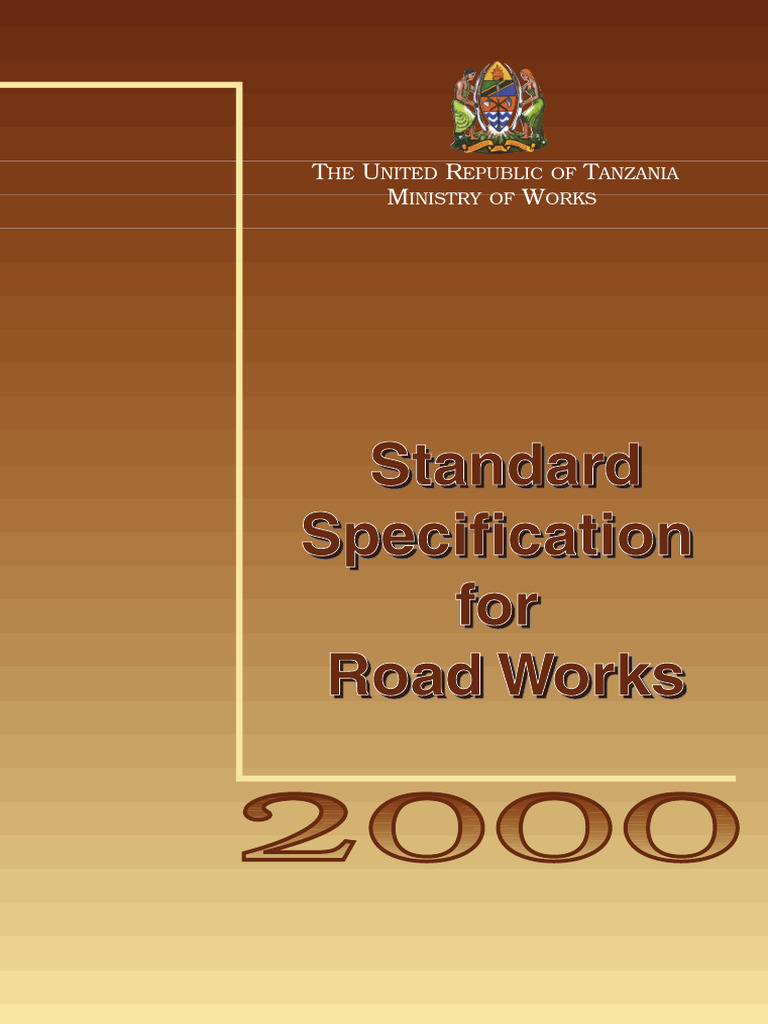 Tanzania Road Works Specifications 2000 | PDF