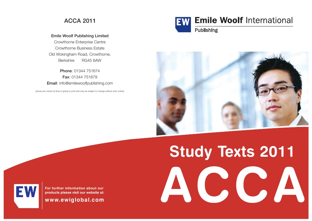ACCA New Syllabus Handbook | PDF | Accounting | Business