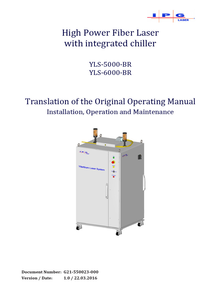 IPG YLS-5000 Manual | PDF | License | Optical Fiber