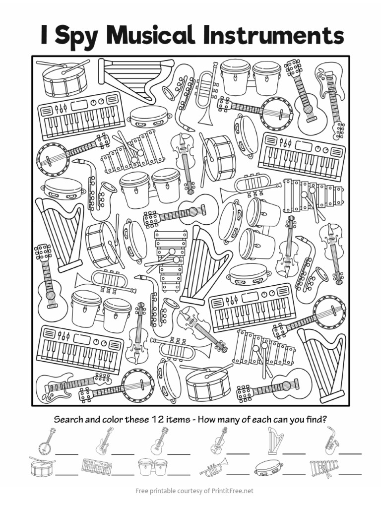 i Spy Musical Instruments | PDF