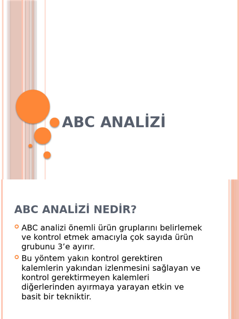 ABC Analizi Nedir | PDF