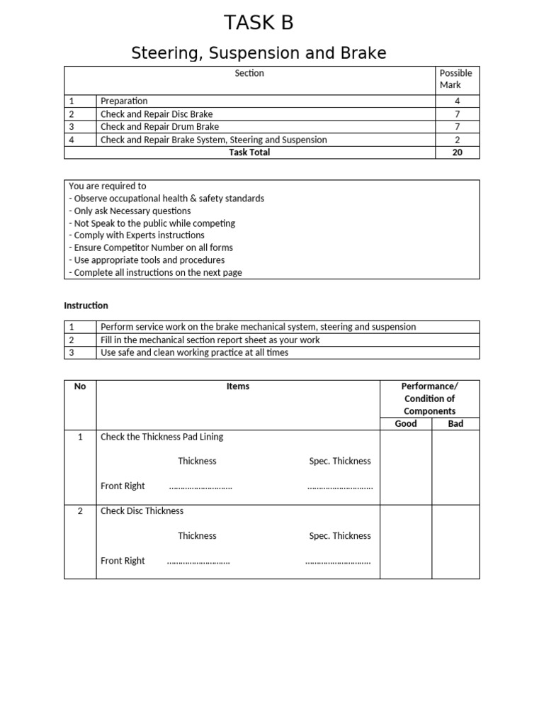 LKS Task B Rem | PDF | Brake | Transportation Engineering