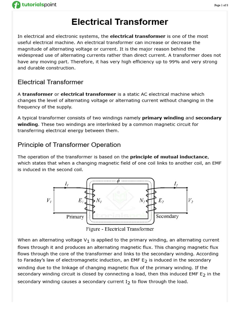 Electrical Machines - Equivalent Circuit Transformer | PDF | Transformer | Electromagnetic Induction