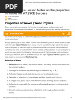 AQA Physics GCSE: Waves Practical Guide | PDF | Waves | Frequency