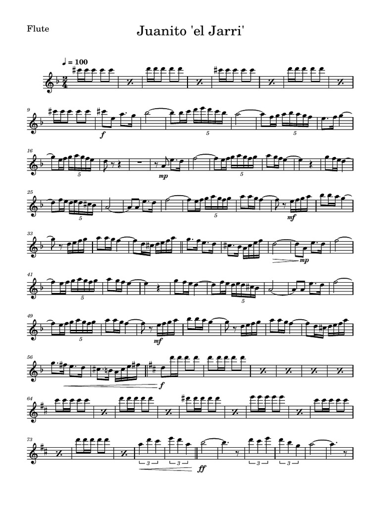 Juanito - El - Jarri - JOORDI - Nueva-Flute | PDF