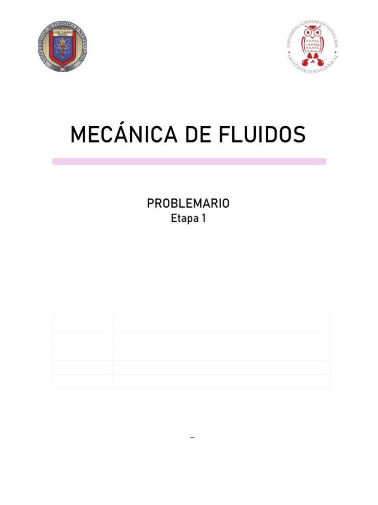 Problemario Etapa 1 | PDF