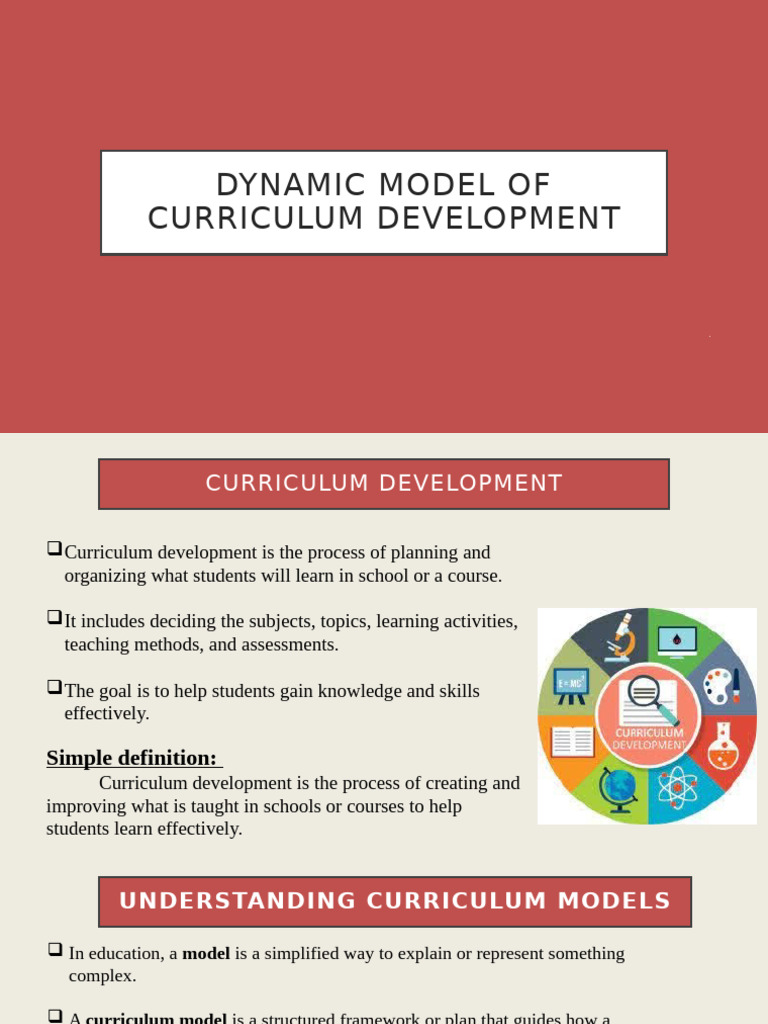 Dynamic Curriculum Development Model | PDF | Curriculum | Teaching Method