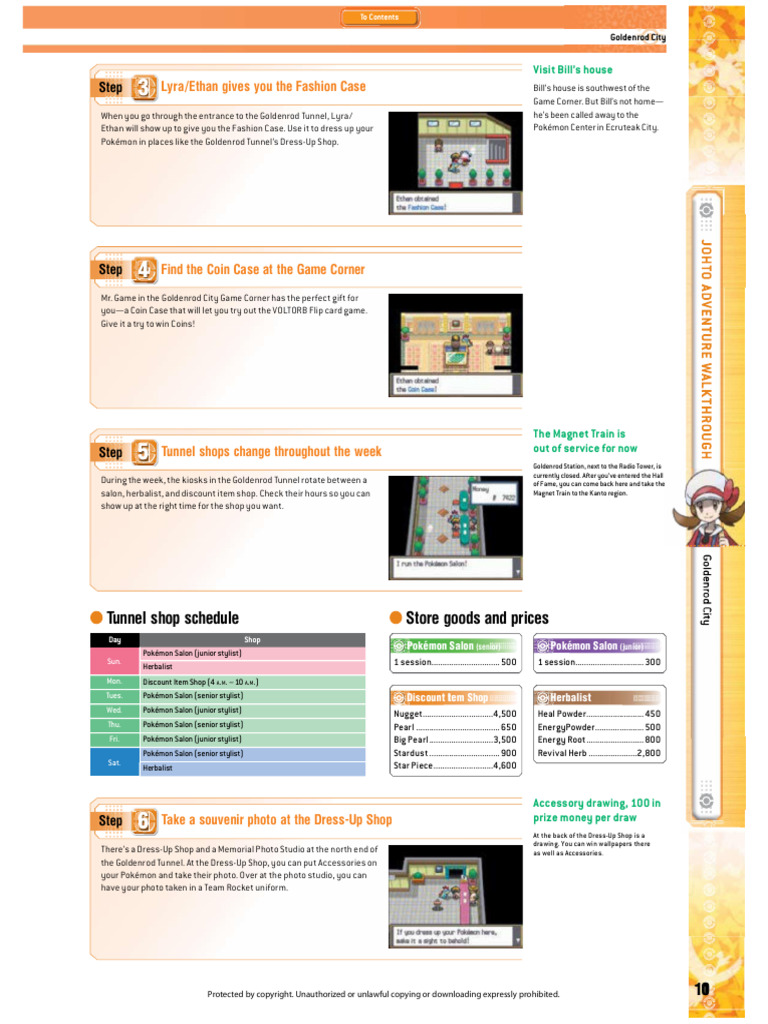 Pokemon HGSS Prima Guide - Johto - Part3 | PDF