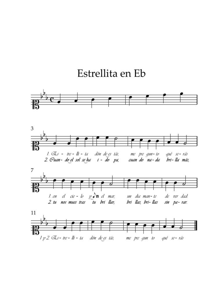 Análisis de la canción "Estrellita" | PDF
