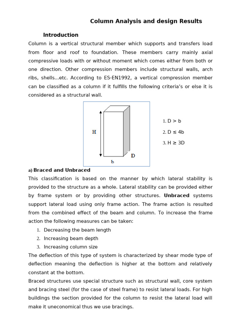 Column Analysis and Design Result1 | PDF | Beam (Structure) | Column