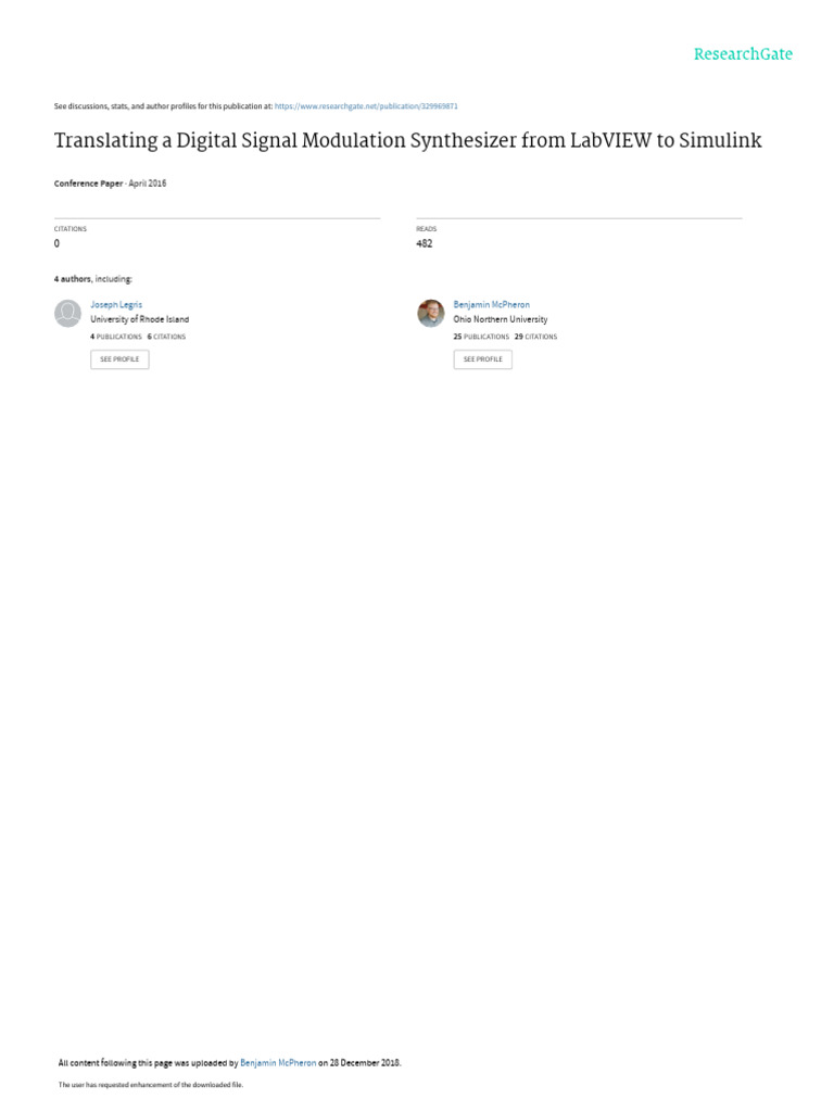 Digital Synth To Lab View-Paper-Final | PDF | Filter (Signal Processing) | Frequency Modulation