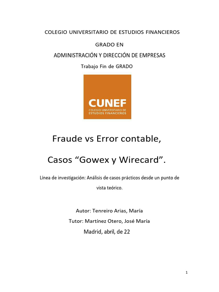 TFG Maria Tenreiro Arias | PDF | Contabilidad | normas internacionales ...
