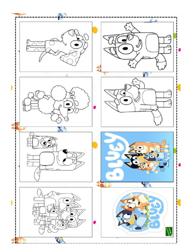 Libro de Colorear Bluey | PDF