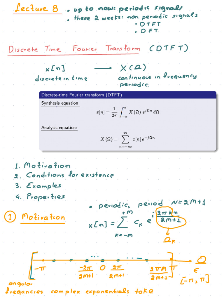 113 Lecture8 S25 | PDF | Fourier Analysis | Digital Signal Processing