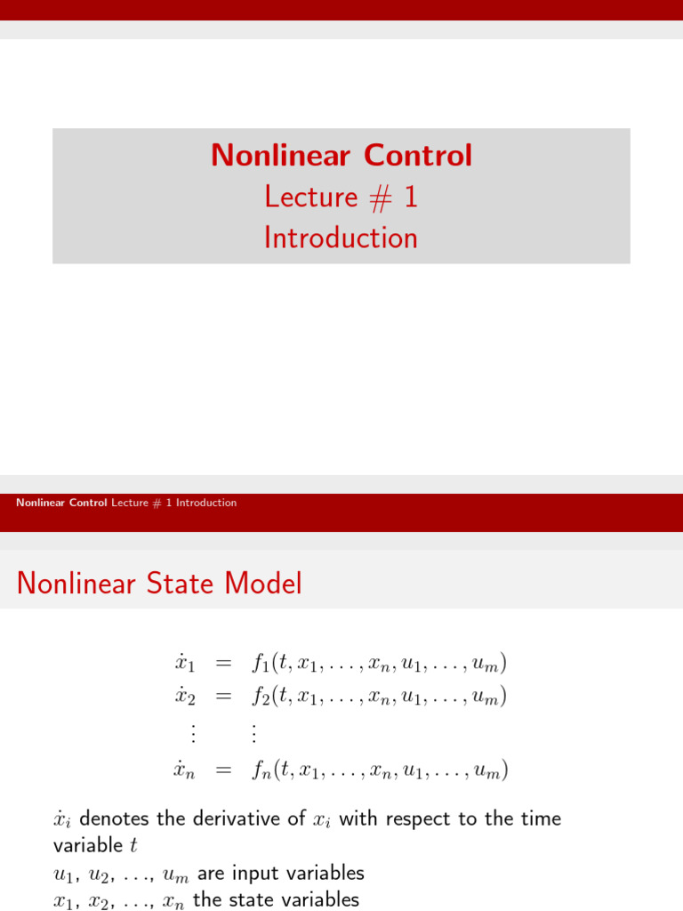 非线性理论 | PDF | Nonlinear System | Oscillation