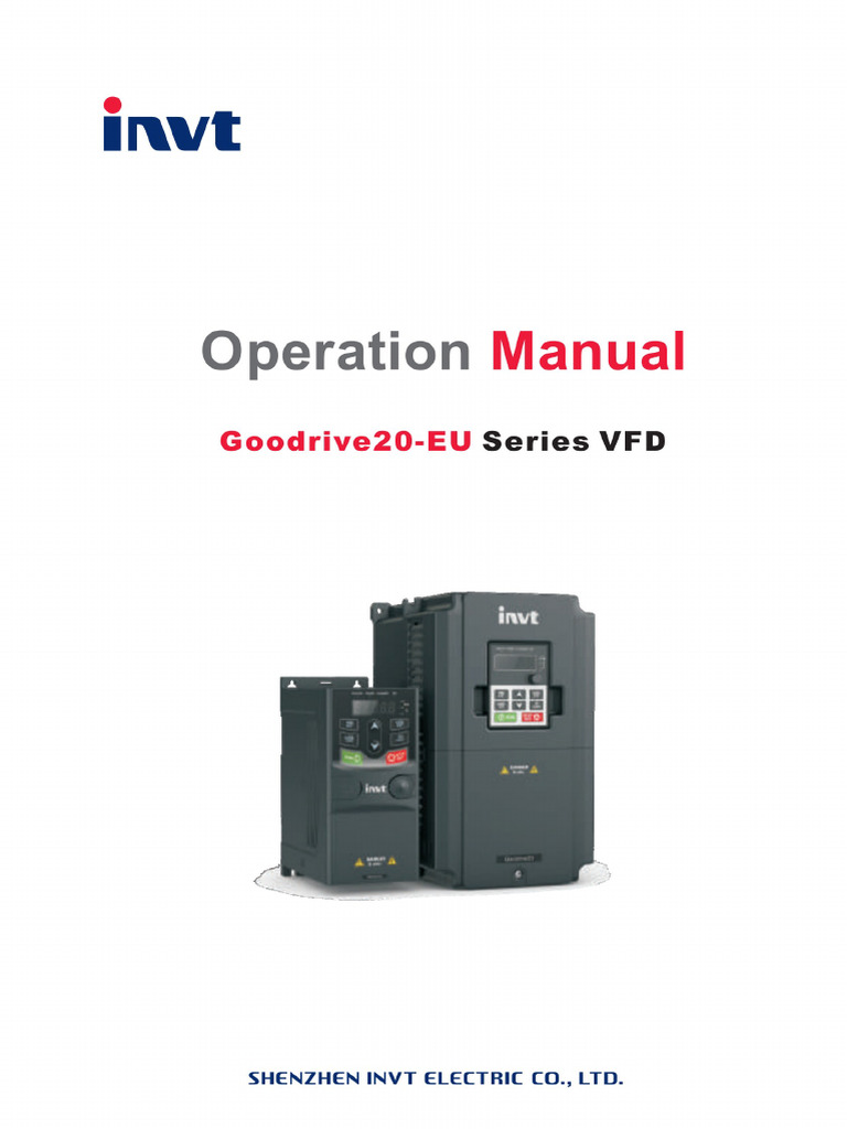 VDF 20-EU Series VFD - V1.6. INVT - Compressed | PDF | Fuente de ...