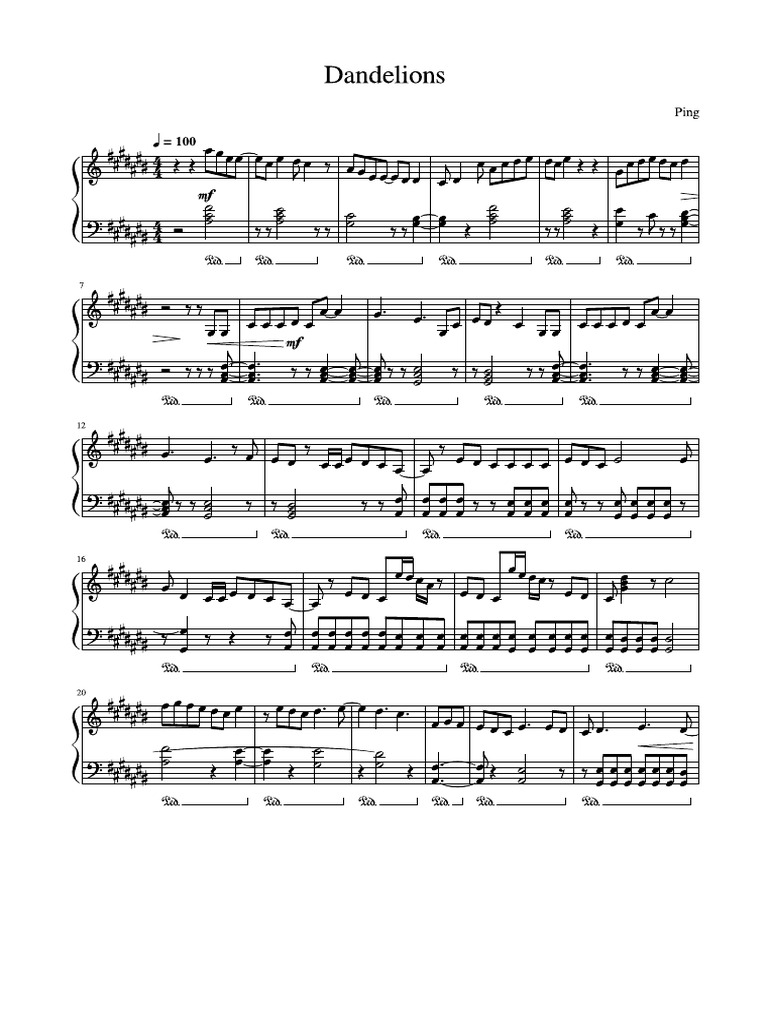 Dandelions 1 | PDF