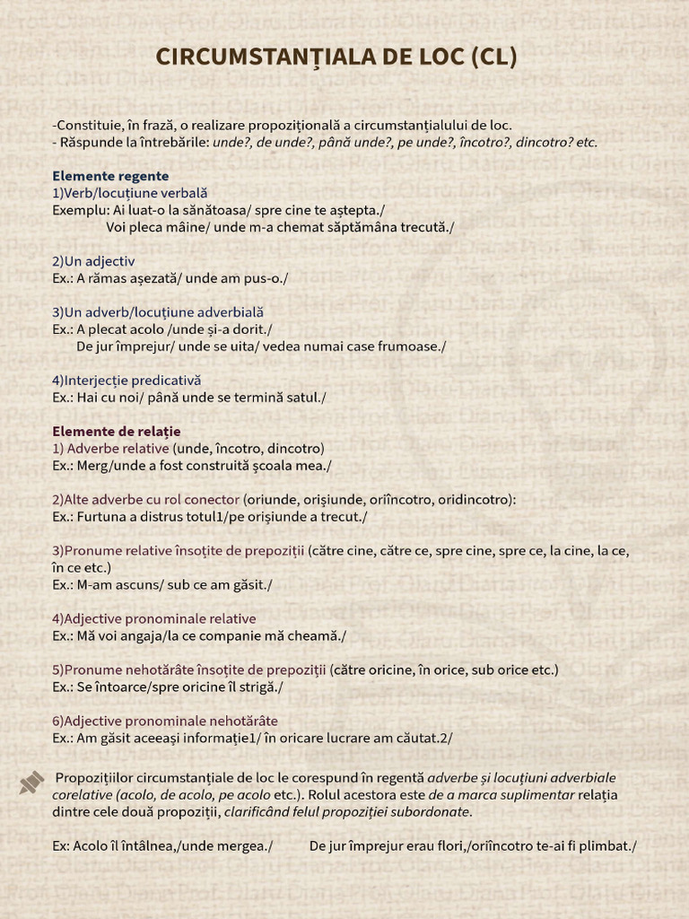 Subordonate Circumstantiale | PDF