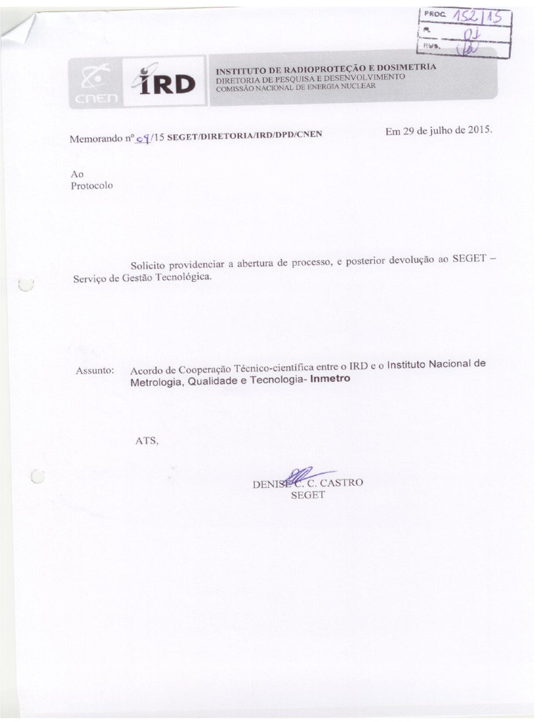 INMETRO IRD Convenio | PDF