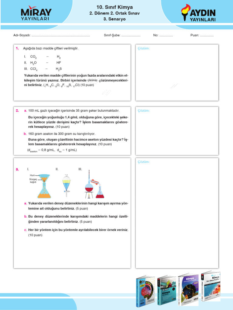10 Sınf Miray Aydin 2 Dönem 2 SNV 3 Senaryo | PDF
