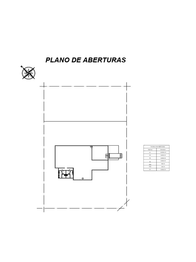 Plano de Aberturas | PDF