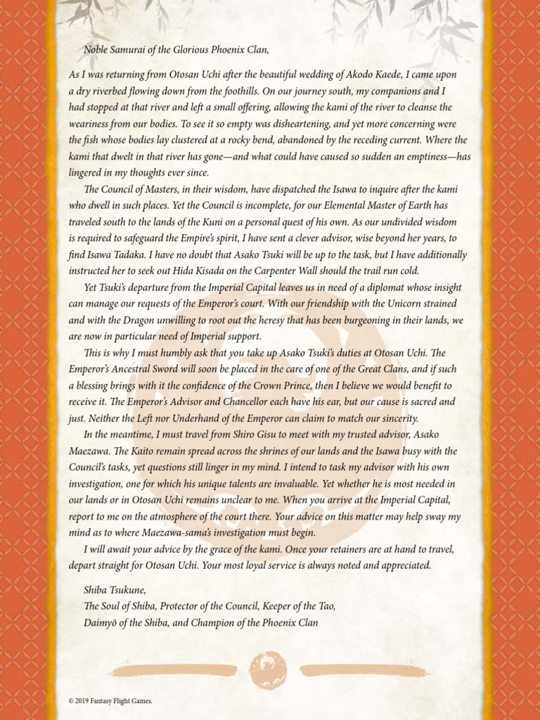 2 Kunshu 2019 Clan Letter Phoenix | PDF