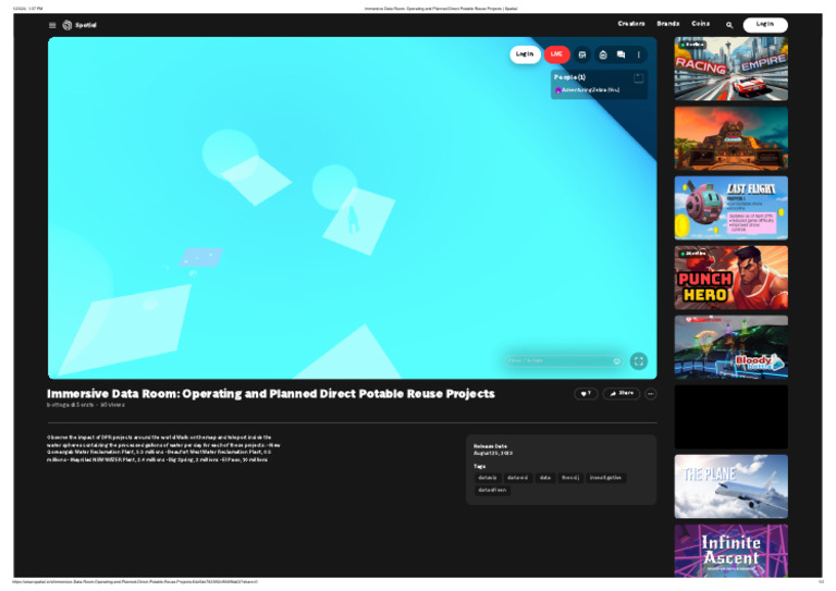 Immersive Data Room - Operating and Planned Direct Potable Reuse ...