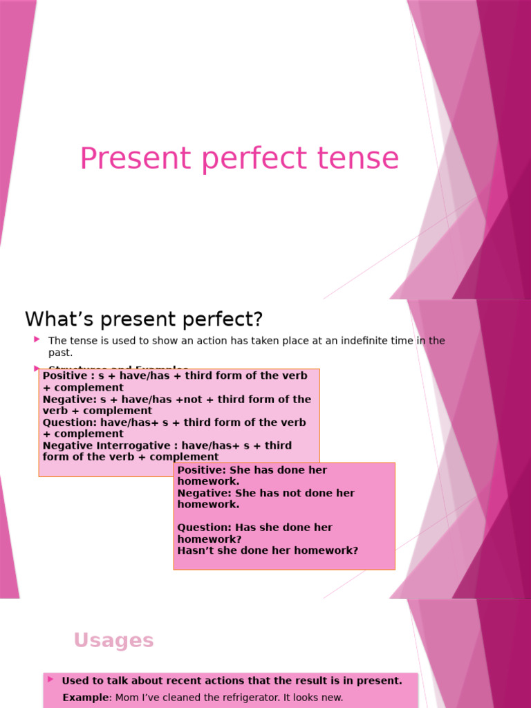 Understanding Present Perfect Tense | PDF