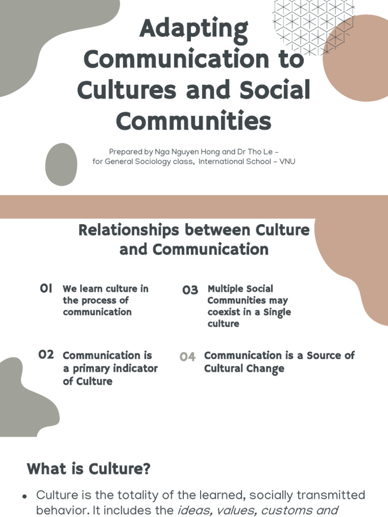 Culture's Impact on Communication | PDF | Communication | Liberal Arts ...