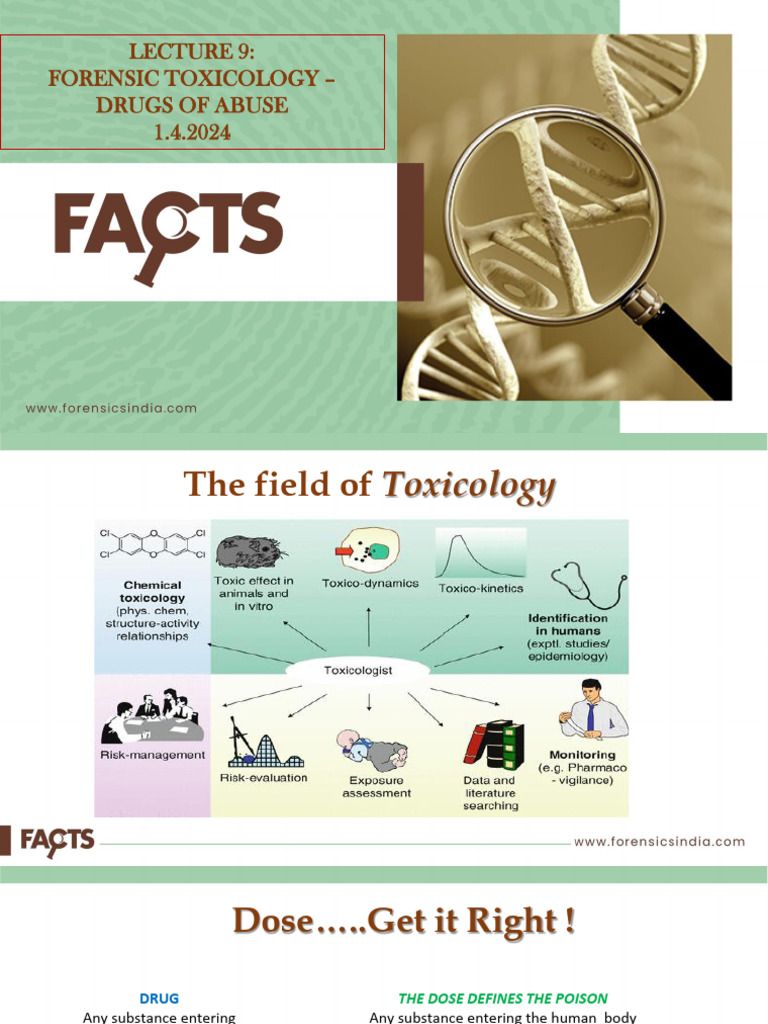 Lecture 9 Forensic Toxicology Pdf Morphine Drugs