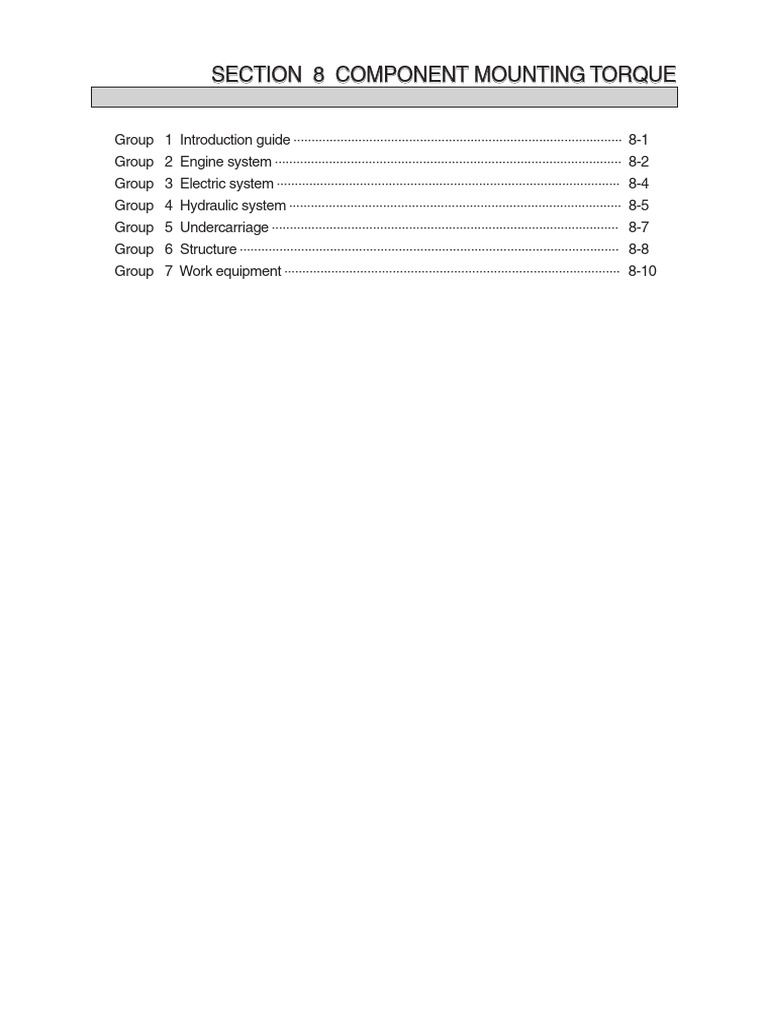 8-1. Component Mounting Torque | PDF | Valve | Engines