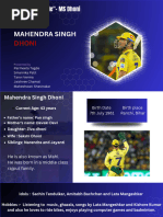 MS Dhoni Biography | PDF
