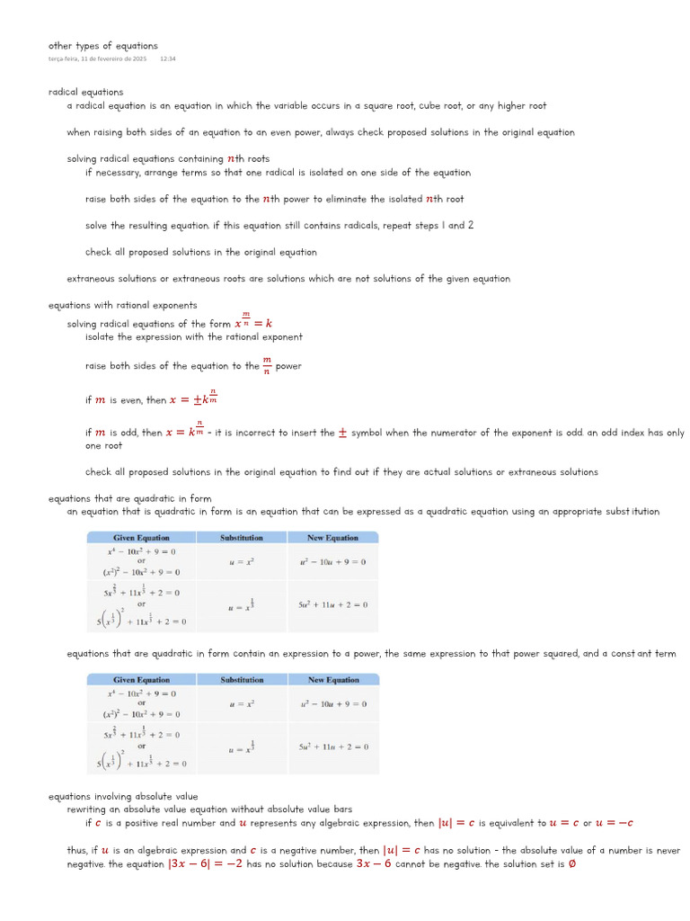 other types of equations | PDF