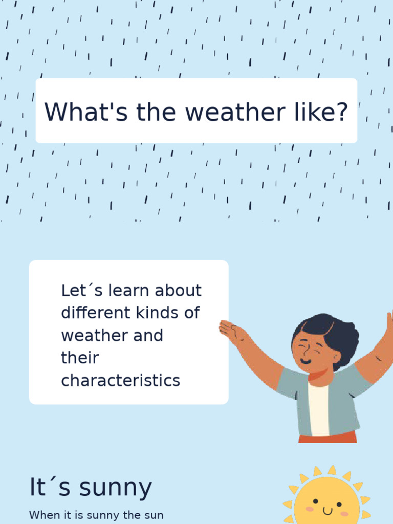 What's The Weather Like Education Presentation in Colorful Illustrative ...