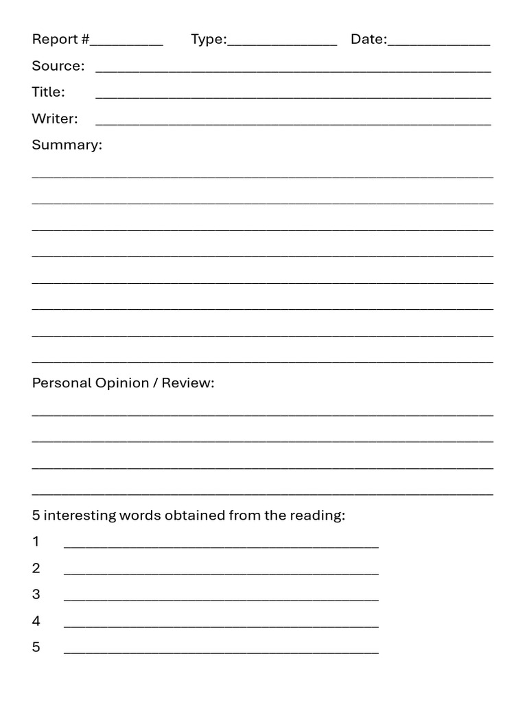 NILAM Report Template (Middle) | PDF