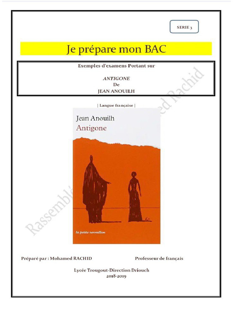 Antigone Examens | PDF