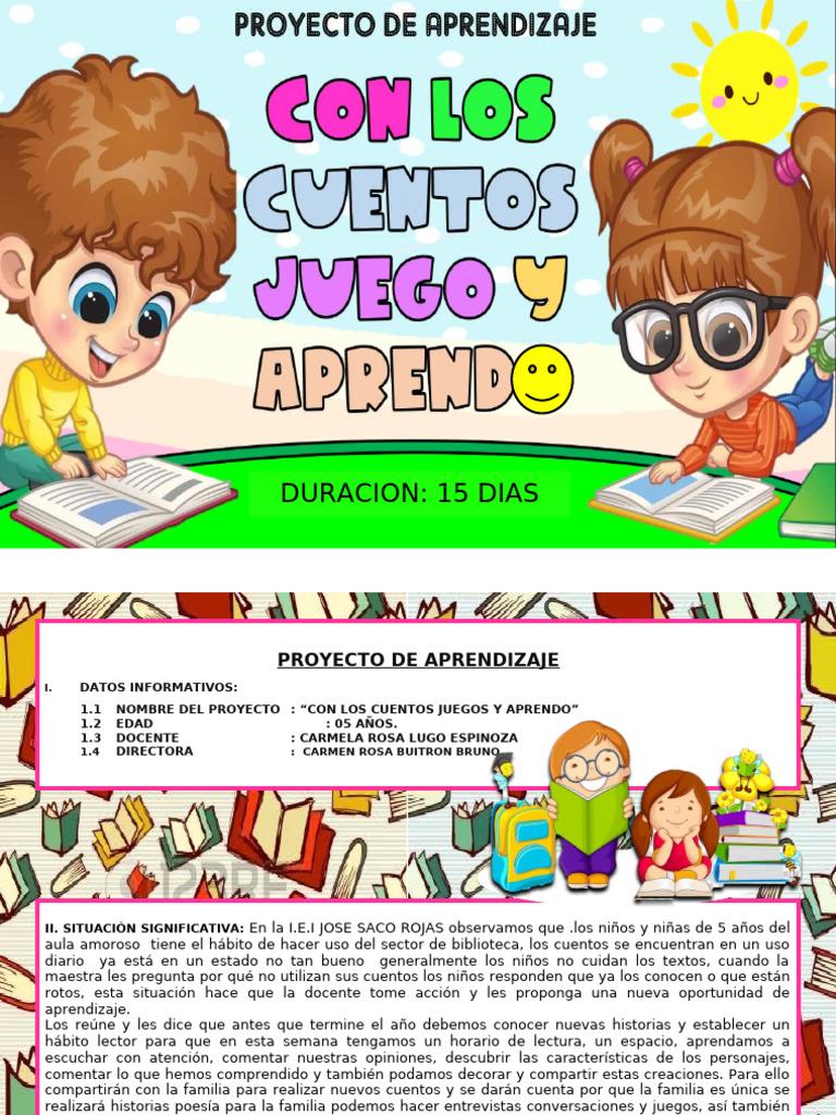 05 Años Con Los Cuentos Juego y Aprendo Seguir Con El Cuadro 123 | PDF ...