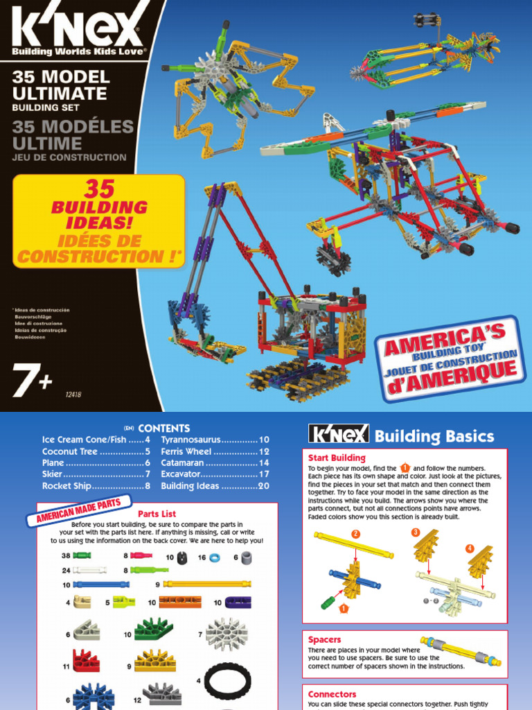 K Nex Plan De Construction Gratuit