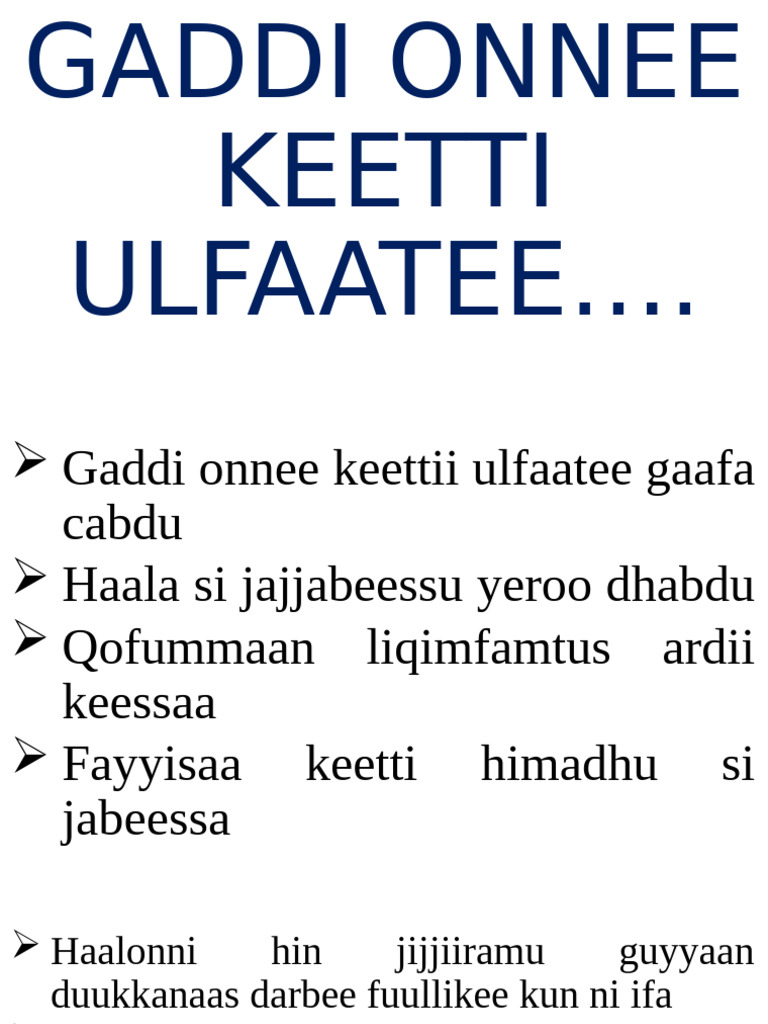 Gaddi Onnee Keetti | PDF