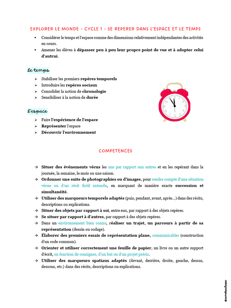 Explorer l'Espace et le Temps à l'École | PDF | la communication ...
