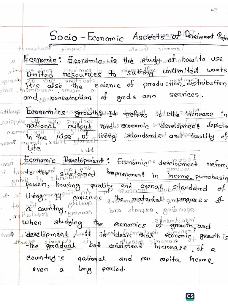 Socio Economic Aspects of Development Project | PDF