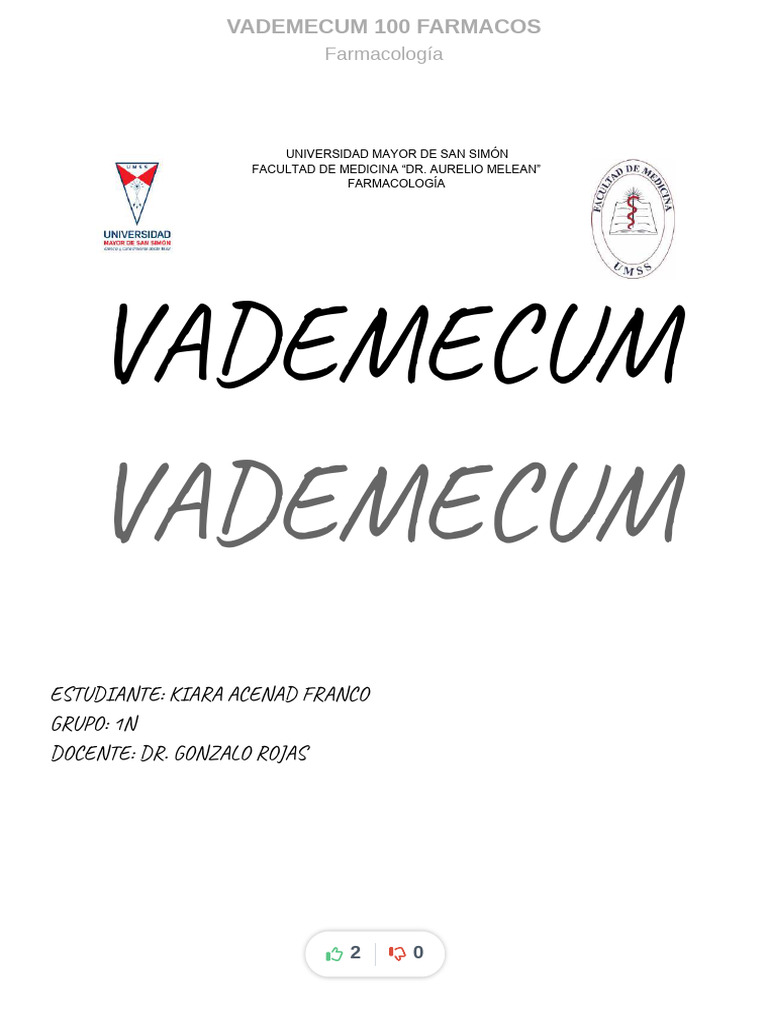 Vademecum 100 Farmacos Compress | PDF | Hipertensión | Drogas