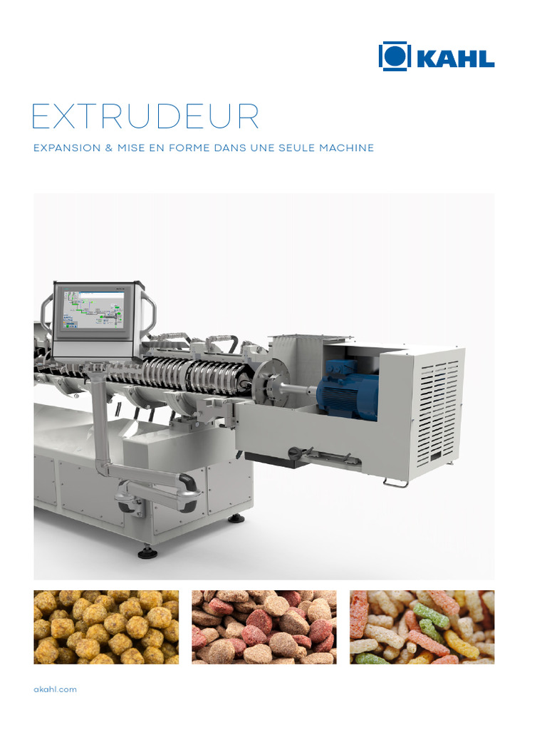 Extrudeur Expansion Mise en Forme Dans Une Seule Machine | PDF ...