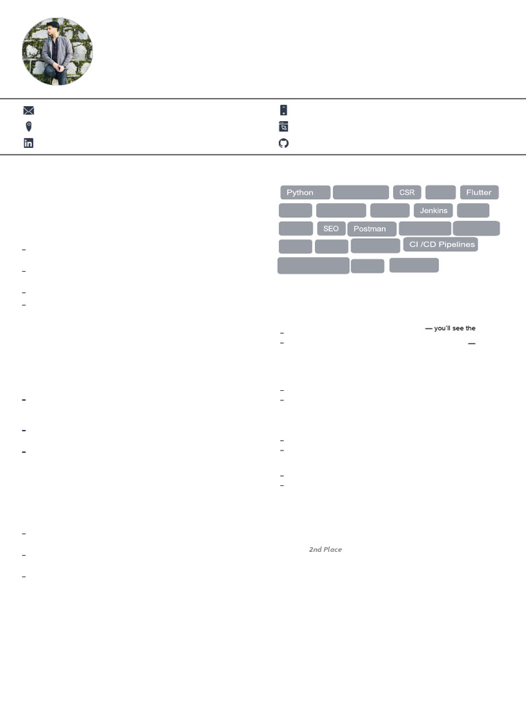Template of Two Column CV | PDF | Computing