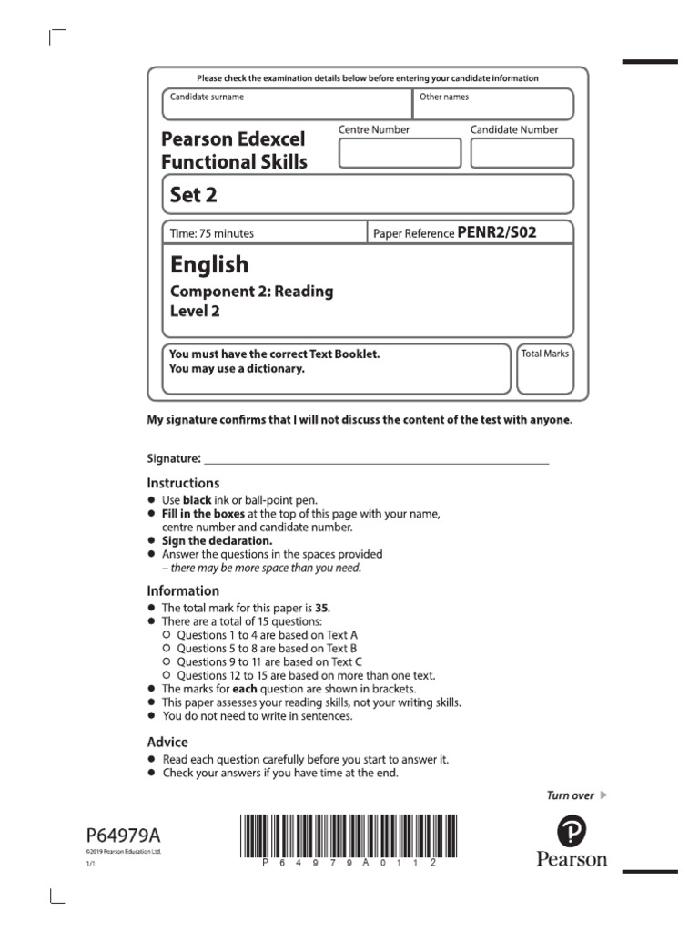 Past Paper 2 Fs English Reading l2 QP | PDF