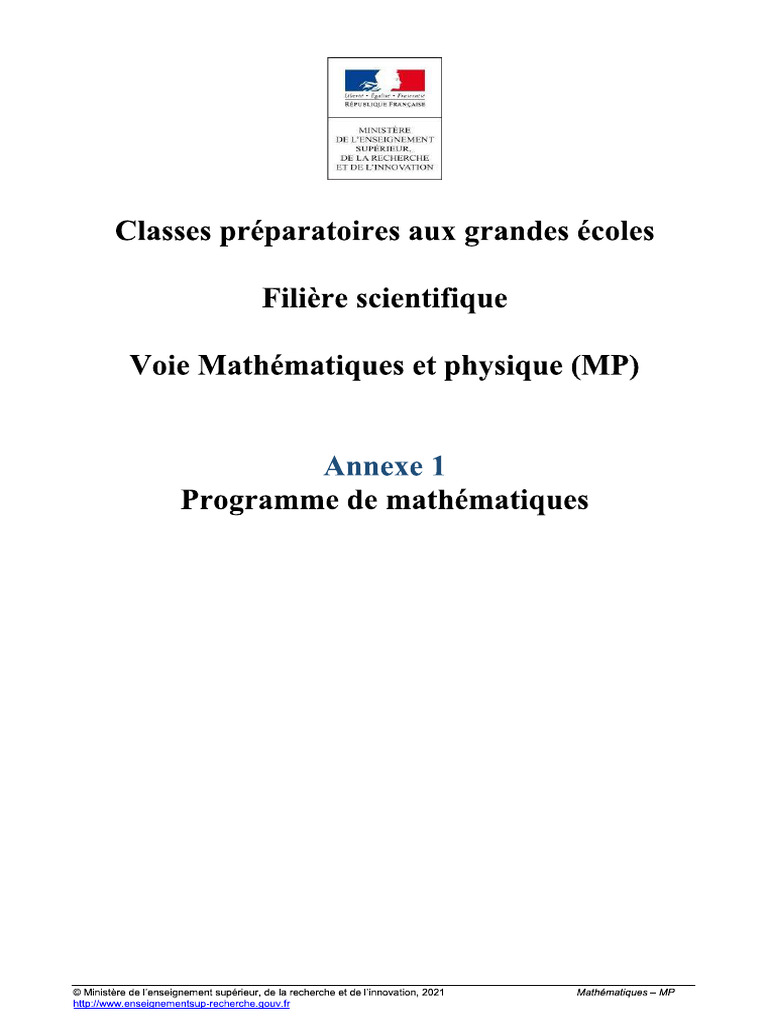 Math MP | PDF